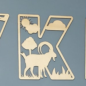 Woodland Animal Alphabet Letters - Etsy