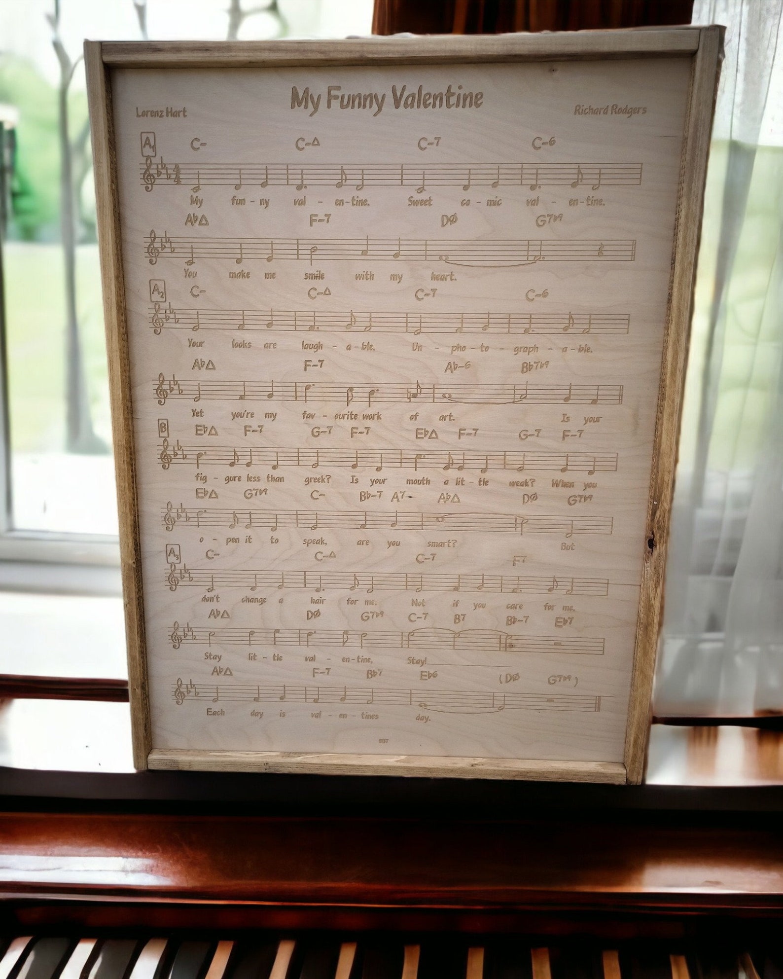 Engraved Song Lyrics Wood Sign, Personalized Music Gift - Etsy
