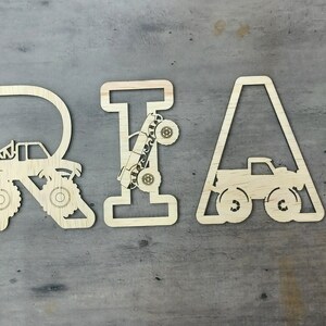 Monster Truck Alphabet Letters - Etsy