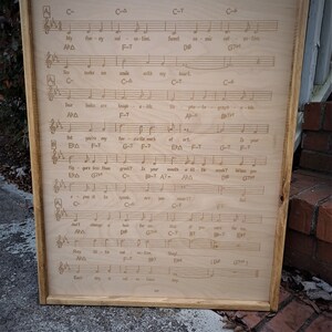 Wood Engraved Songs, Personalized Gift, Wall Signs, Wood Signs, Decor ...