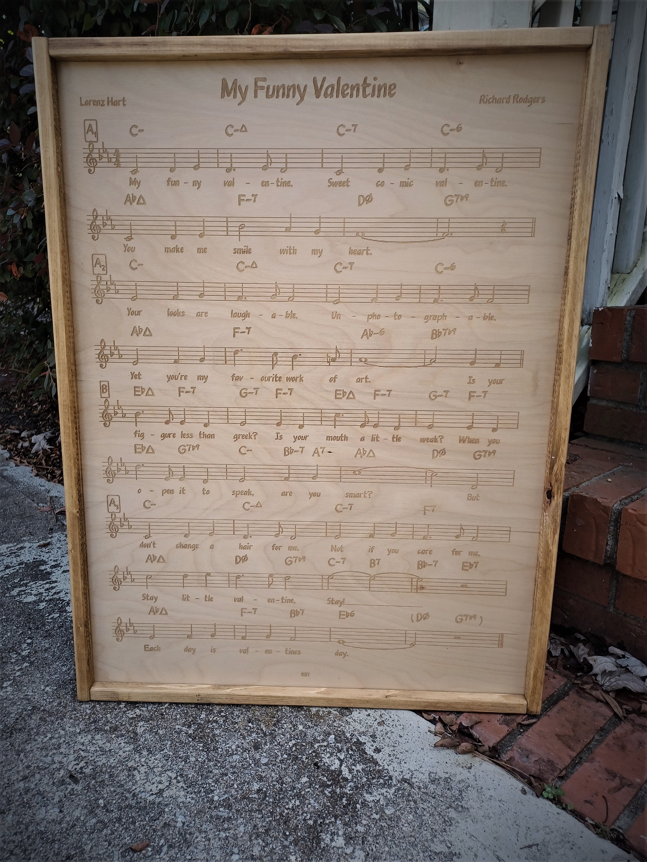 Wood Engraved Songs, Personalized Gift, Wall Signs, Wood Signs, Decor ...