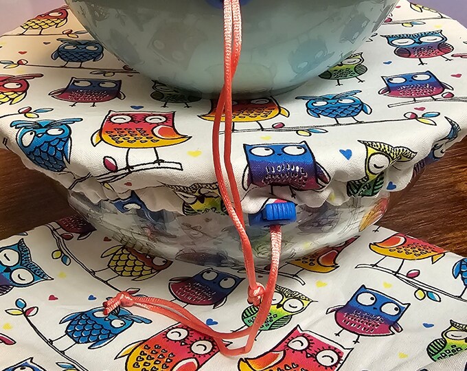 Rainbow Owls Reusable Waterproof Bowl Cover/food Wrap - Etsy