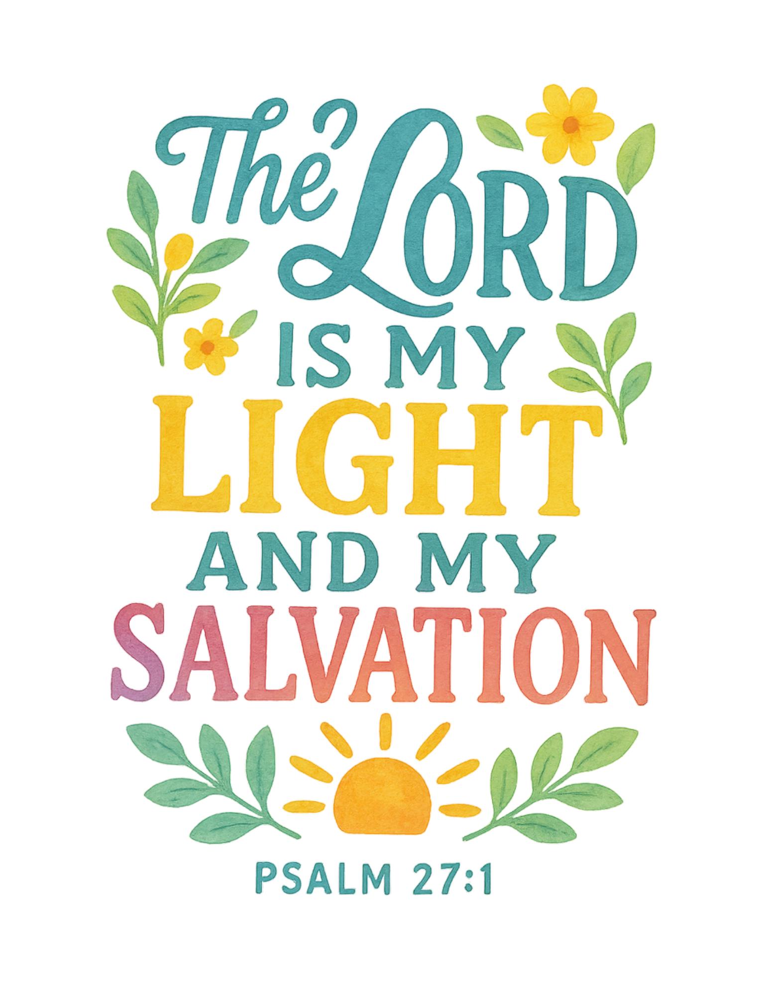 The Lord is My Light Png DIGITAL FILE - Etsy