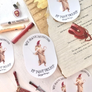 Reepicheep Narnia Quote Sticker/ Vinyl Watercolor C.S. Lewis Narnia ...