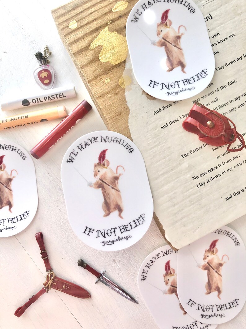 Reepicheep Narnia Quote Sticker/ Vinyl Watercolor C.S. Lewis - Etsy