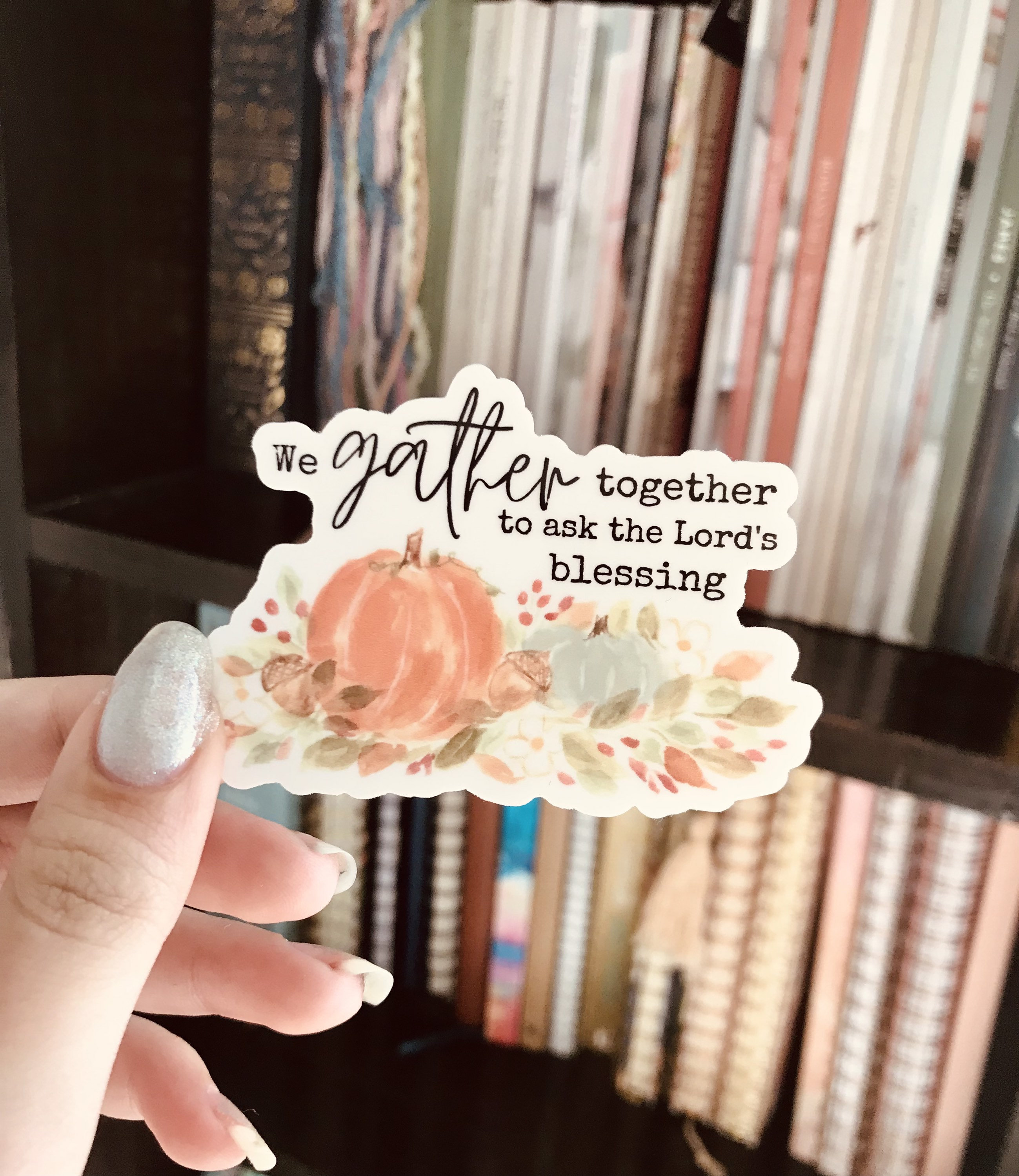 Gather Together Sticker/ Christian Faith Sticker/ Fall Blessings Vinyl ...