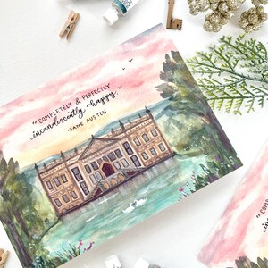 Pride and Prejudice Illustration / Perfectly Happy at Pemberley Art ...