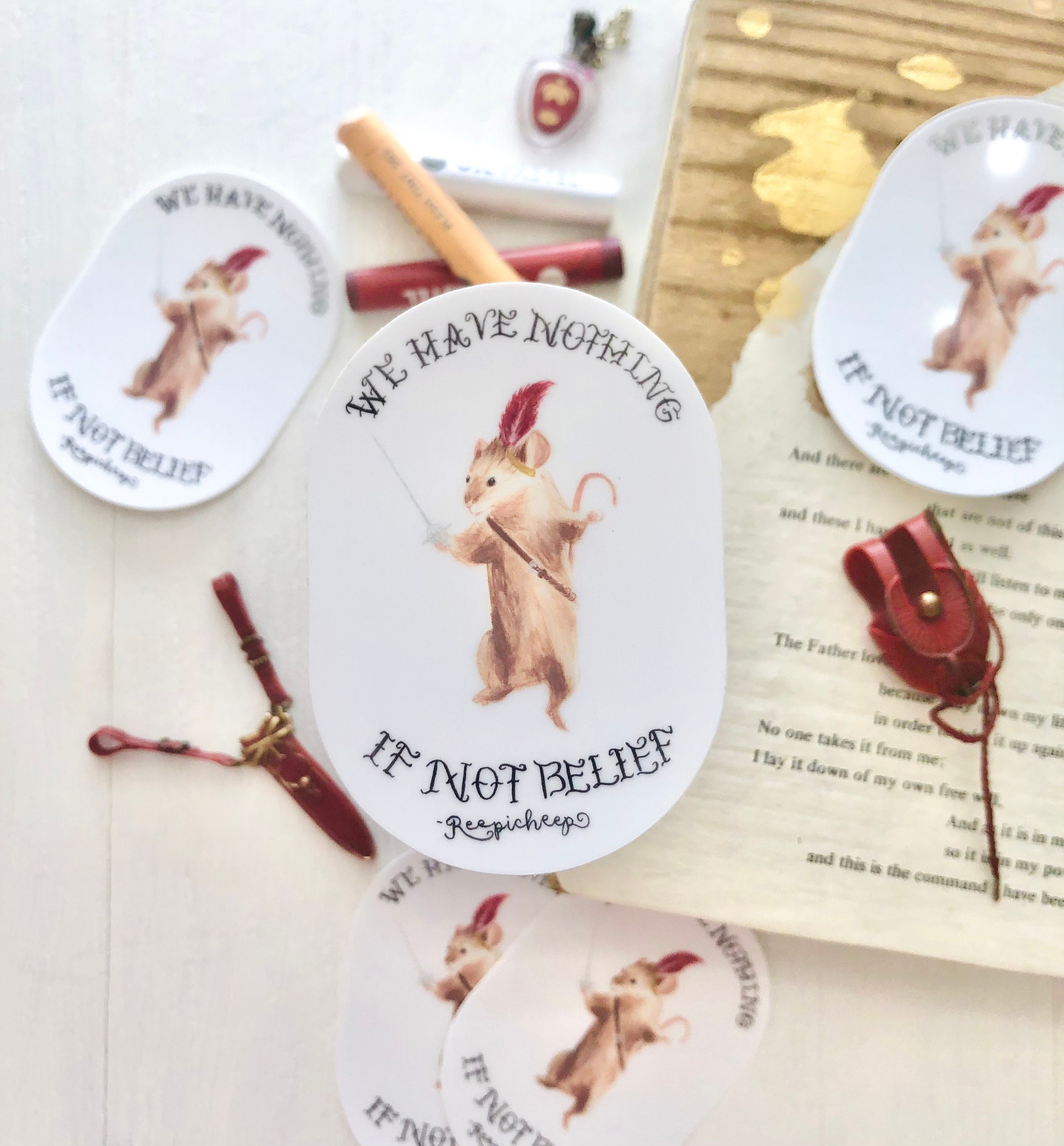 Reepicheep Narnia Quote Sticker/ Vinyl Watercolor C.S. Lewis - Etsy