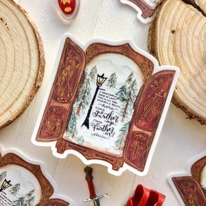 Magical Wardrobe in Winter Vinyl Sticker/ Inspirational Quote Sticker ...