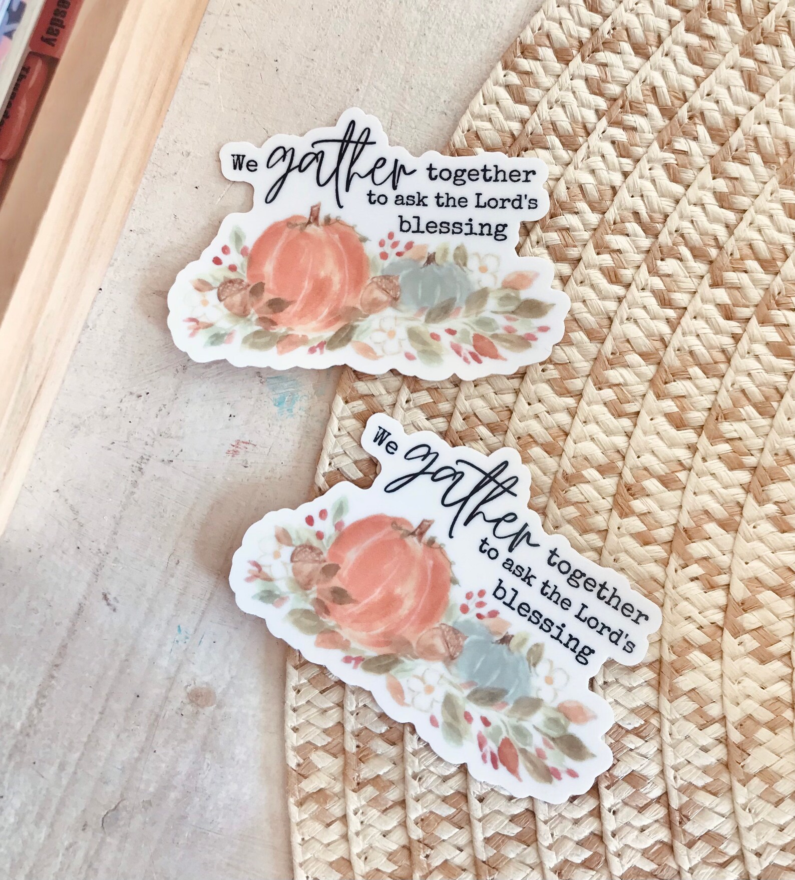 Gather Together Sticker/ Christian Faith Sticker/ Fall Blessings Vinyl ...