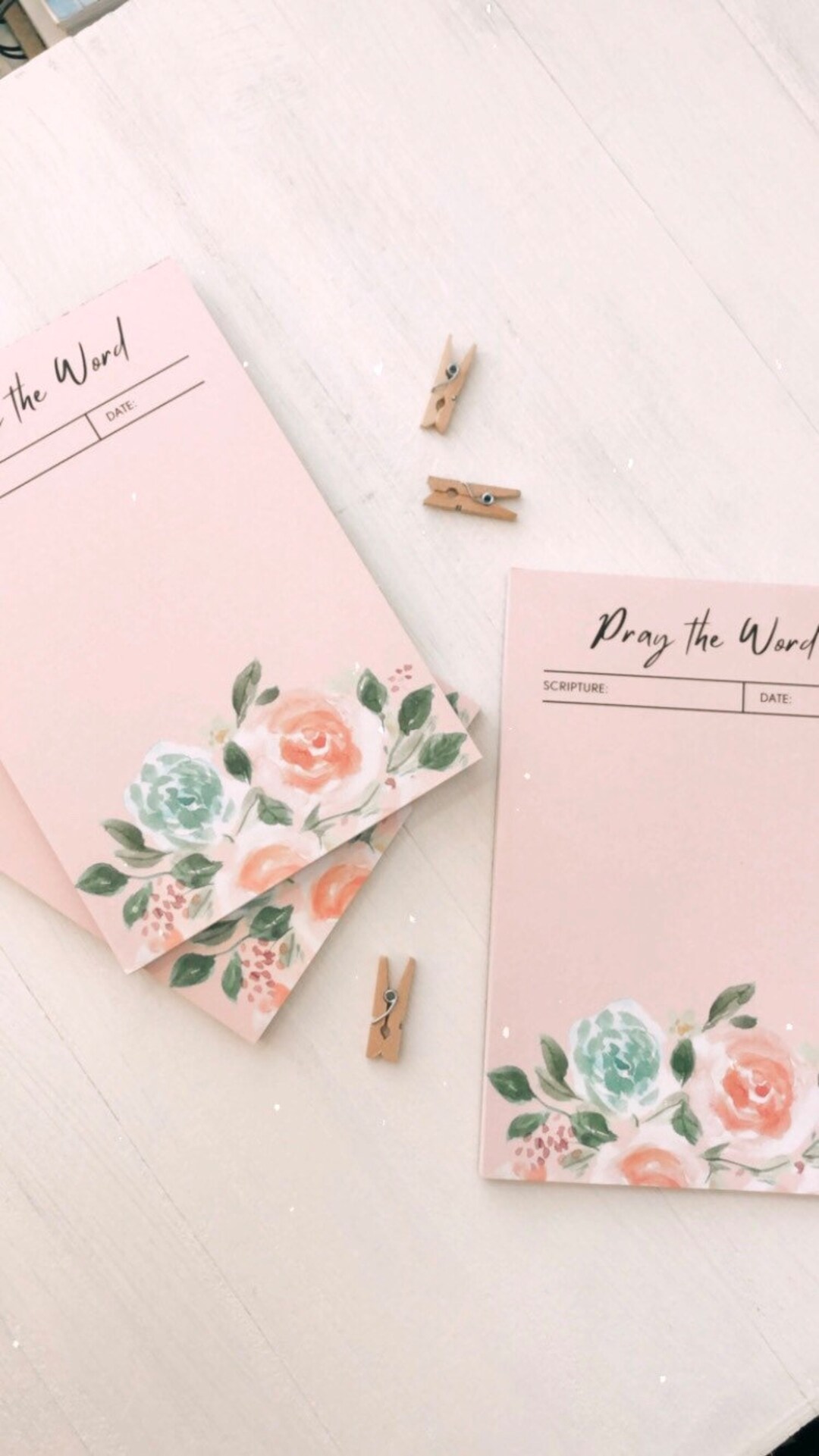 Prayer Notepad /bible Study and Scripture Notepad /christian - Etsy