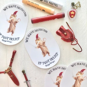 Reepicheep Narnia Quote Sticker/ Vinyl Watercolor C.S. Lewis - Etsy