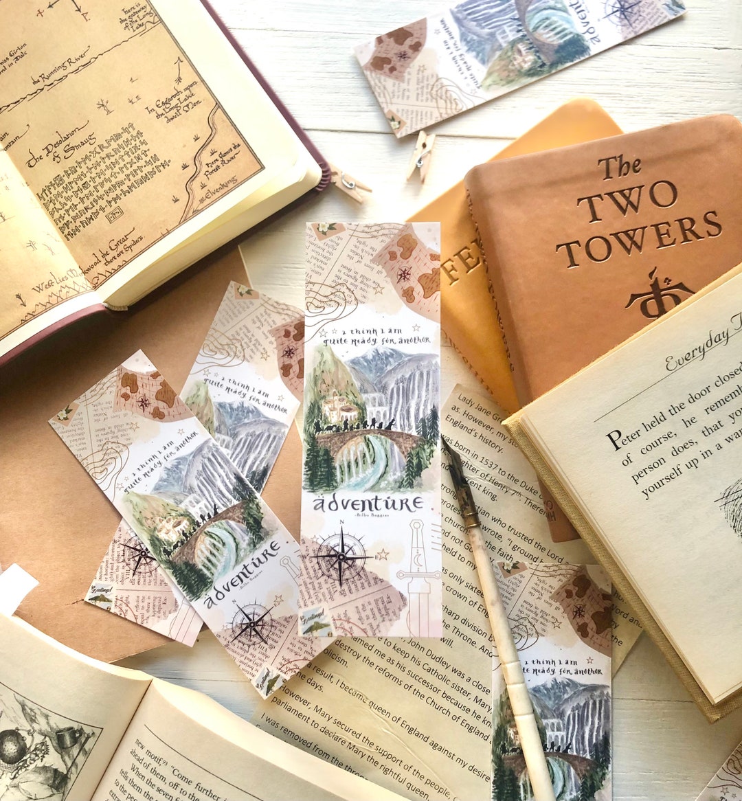 Adventure + Fantasy Bookmarks / Booklovers - Etsy