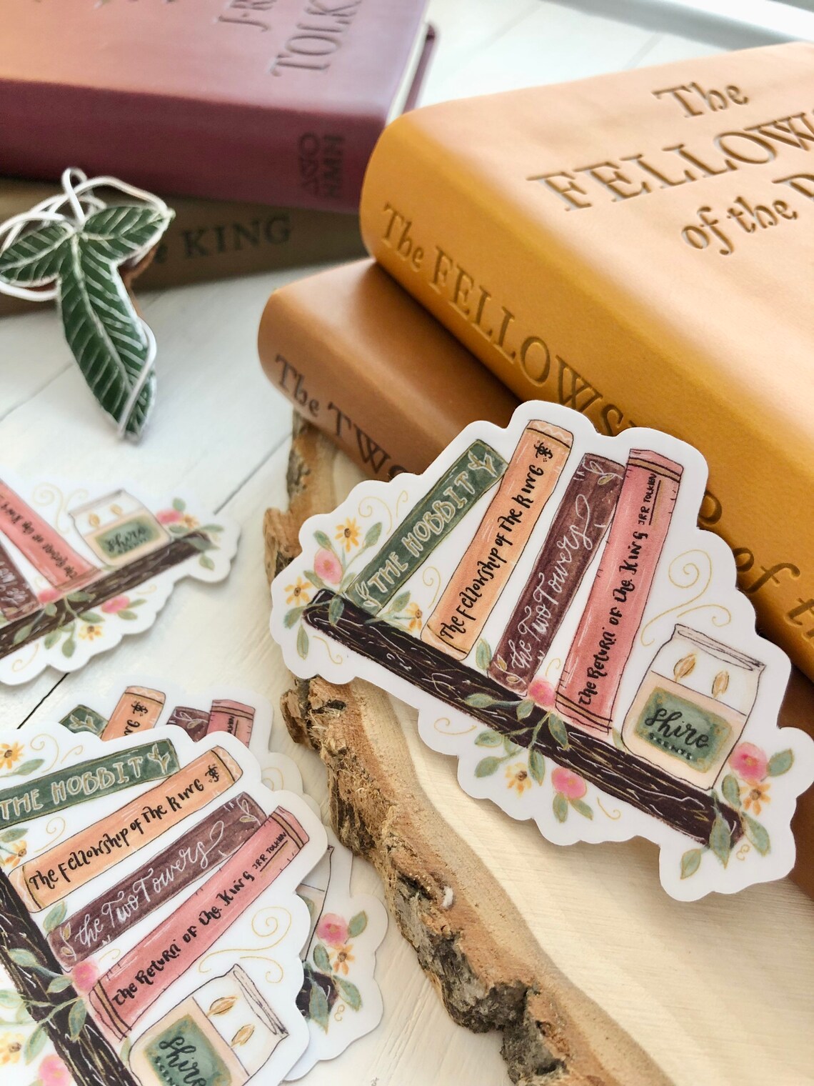 Bookshelf Illustration Vinyl Sticker - Etsy