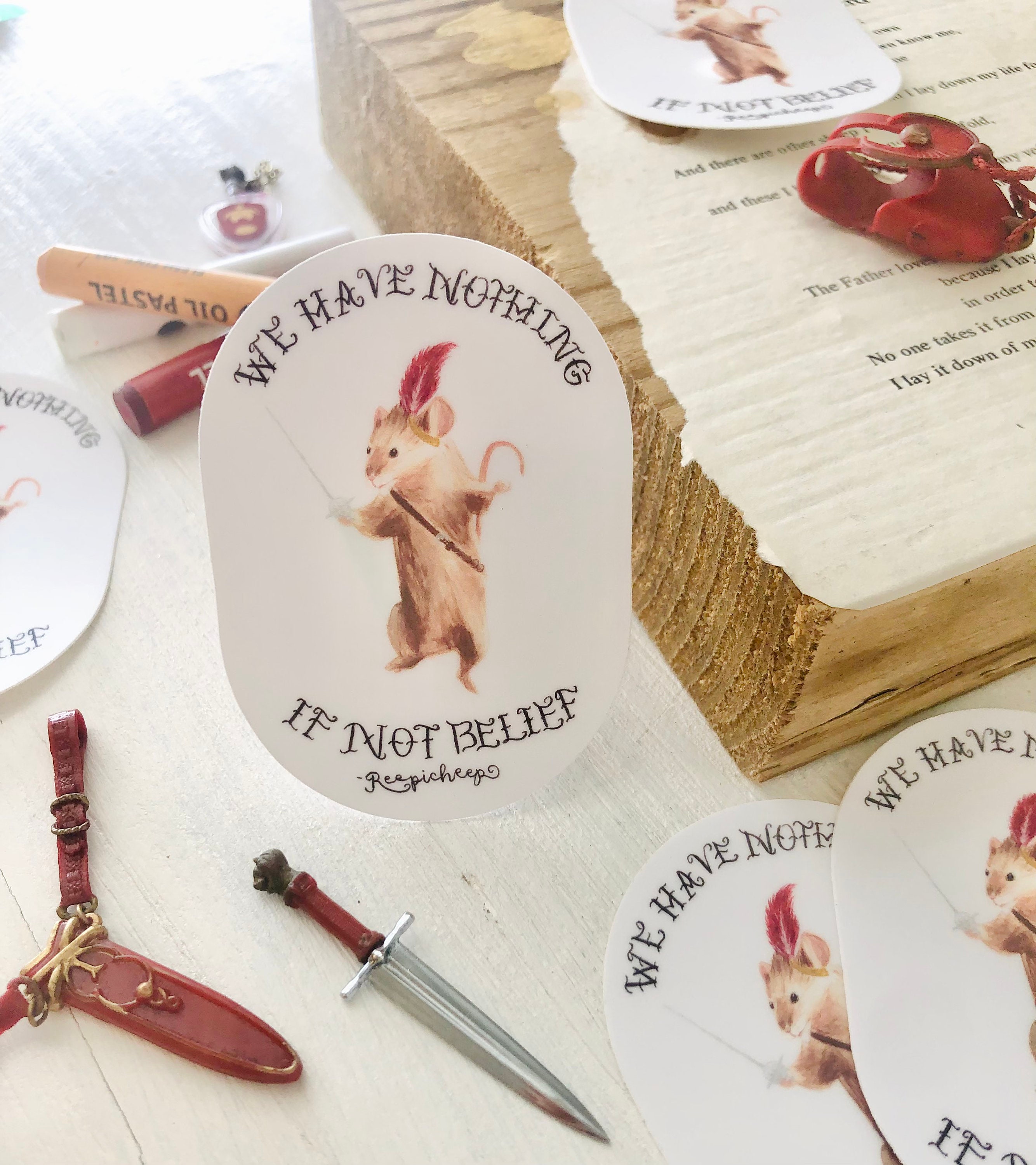 Reepicheep Narnia Quote Sticker/ Vinyl Watercolor C.S. Lewis - Etsy