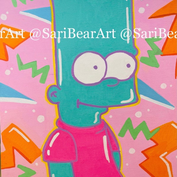 Bart Simpson Painting - Etsy