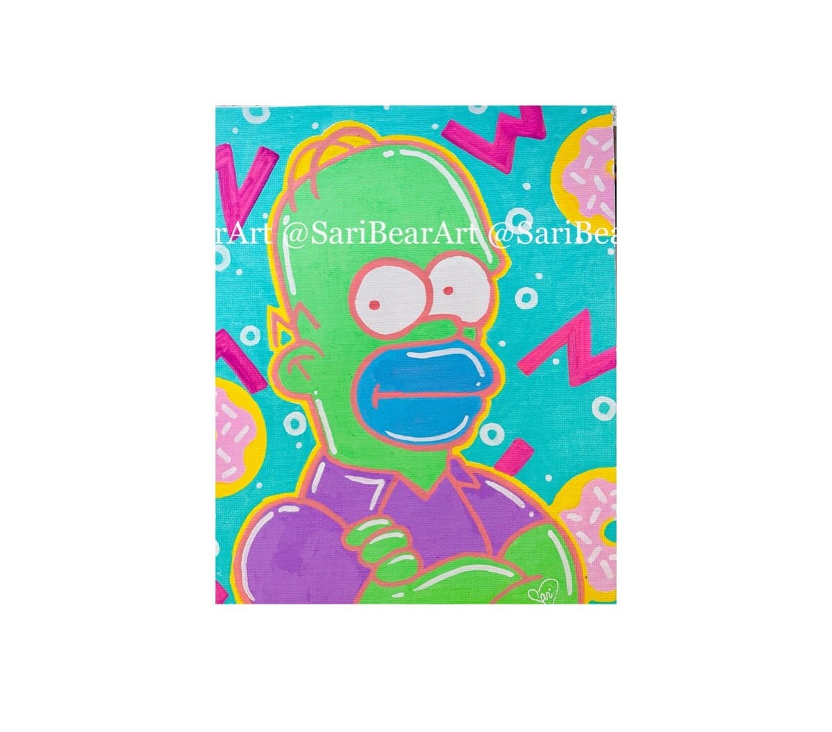 Homer Simpson Painting - Etsy