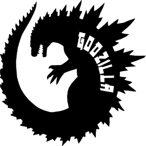 Godzilla Logo Gojira Logo Godzilla Decal Gojira Decal | Etsy