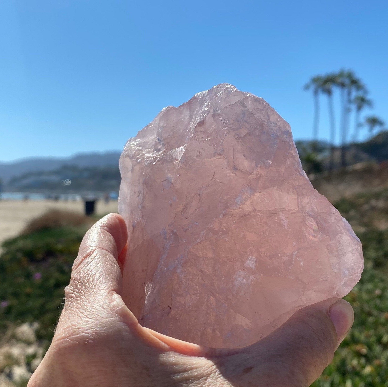 XL Raw Rose Quartz Chunk Super High Quality. Weighs 1.2lbs. | Etsy