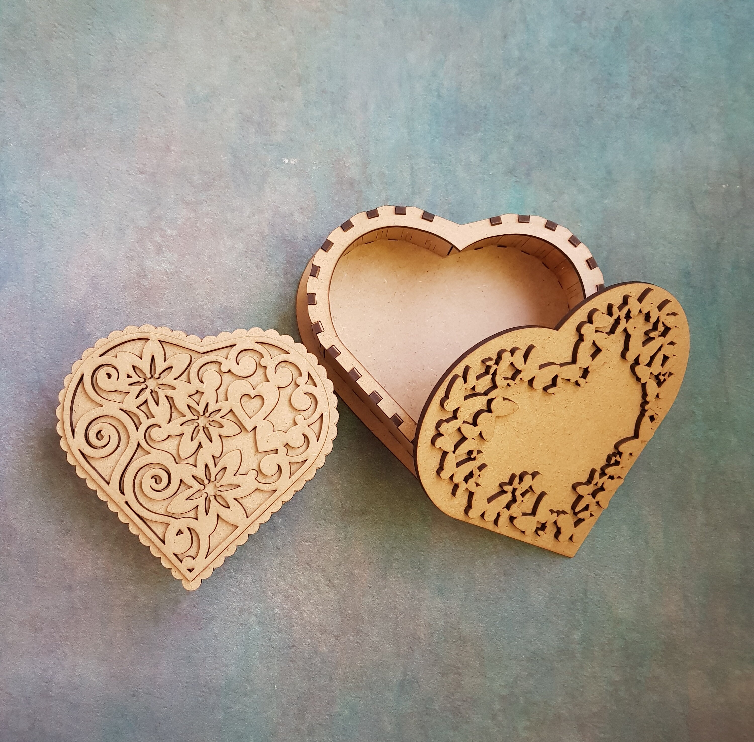 Personalised Engraved Wooden Box Love Heart Shape Gift Box - Etsy UK