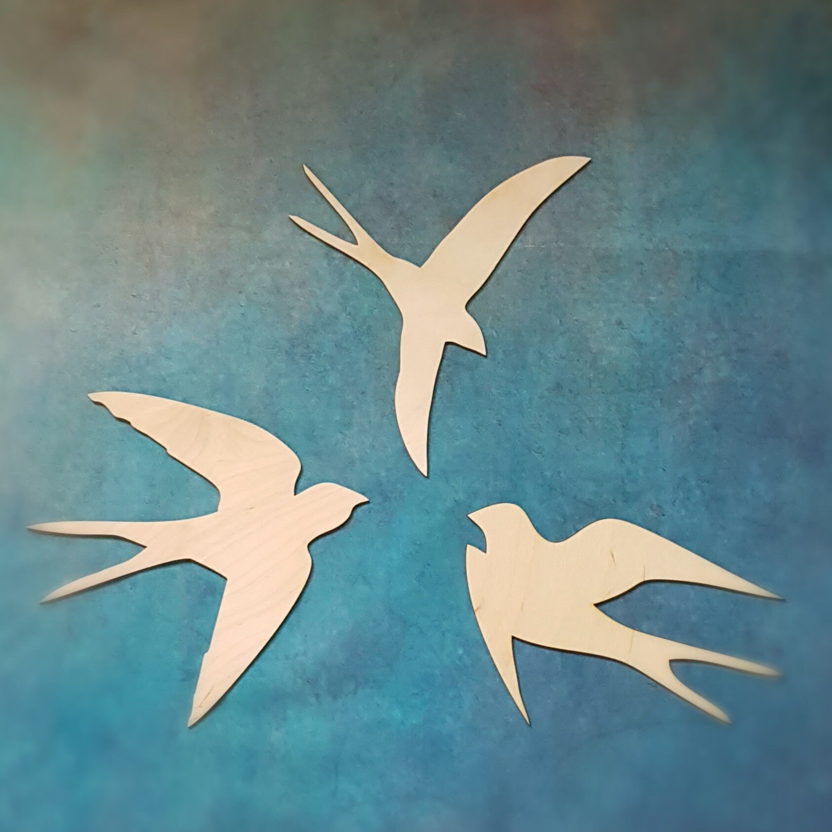 Wooden Birds Flying Swallows Plywood Blank Shapes for Crafts - Etsy