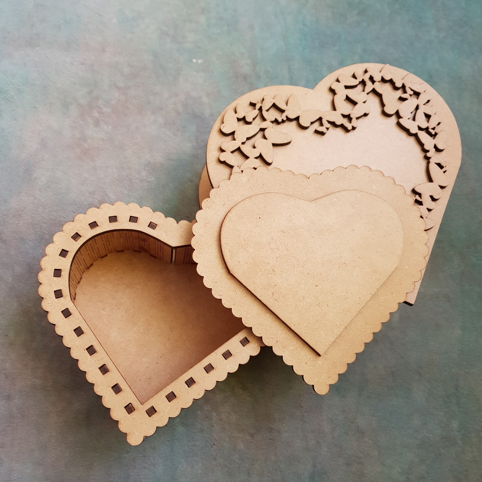 Personalised Engraved Wooden Box Love Heart Shape Gift Box - Etsy UK