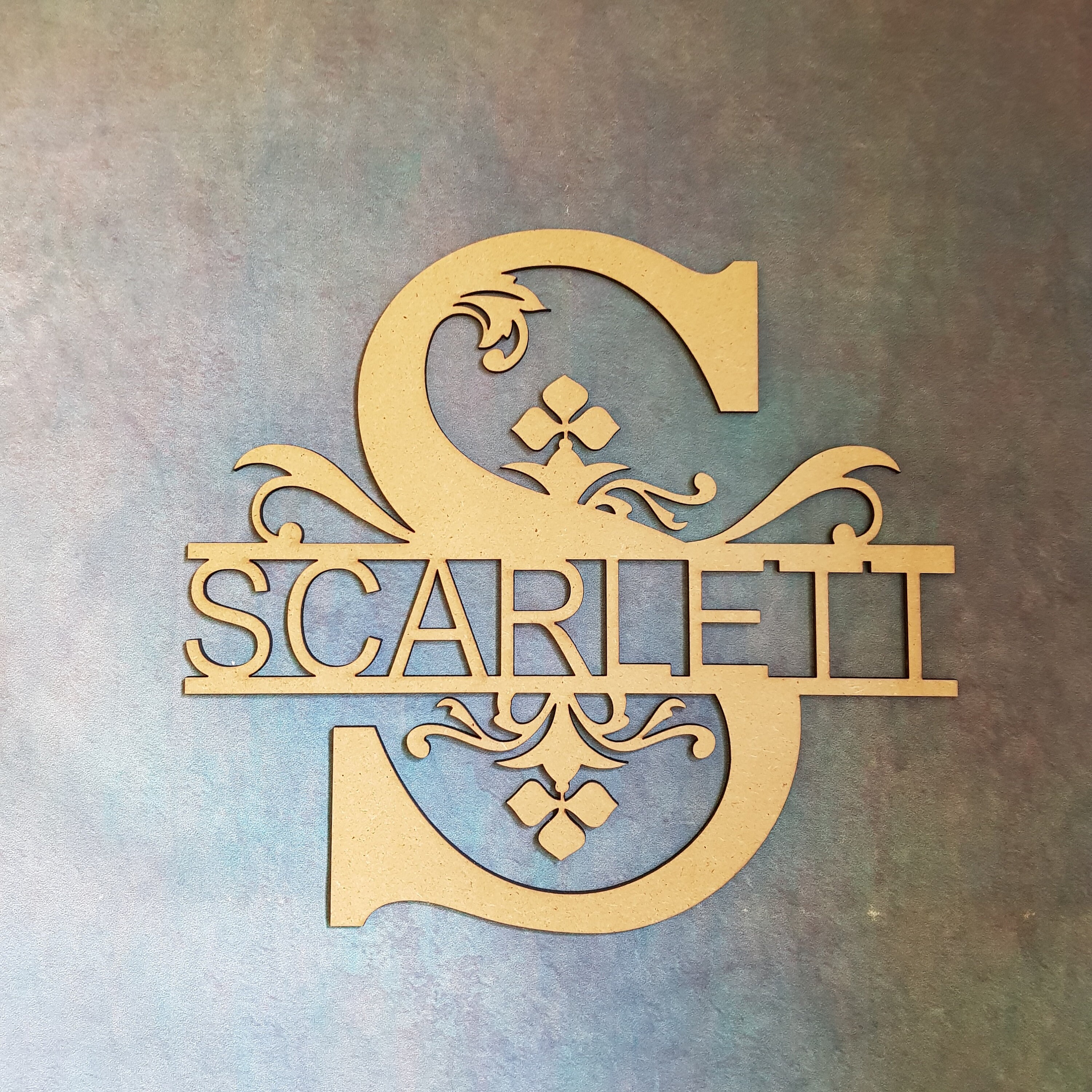 Personalised Wooden Monogram Letters Name Plaque Crafts Embellishment ...