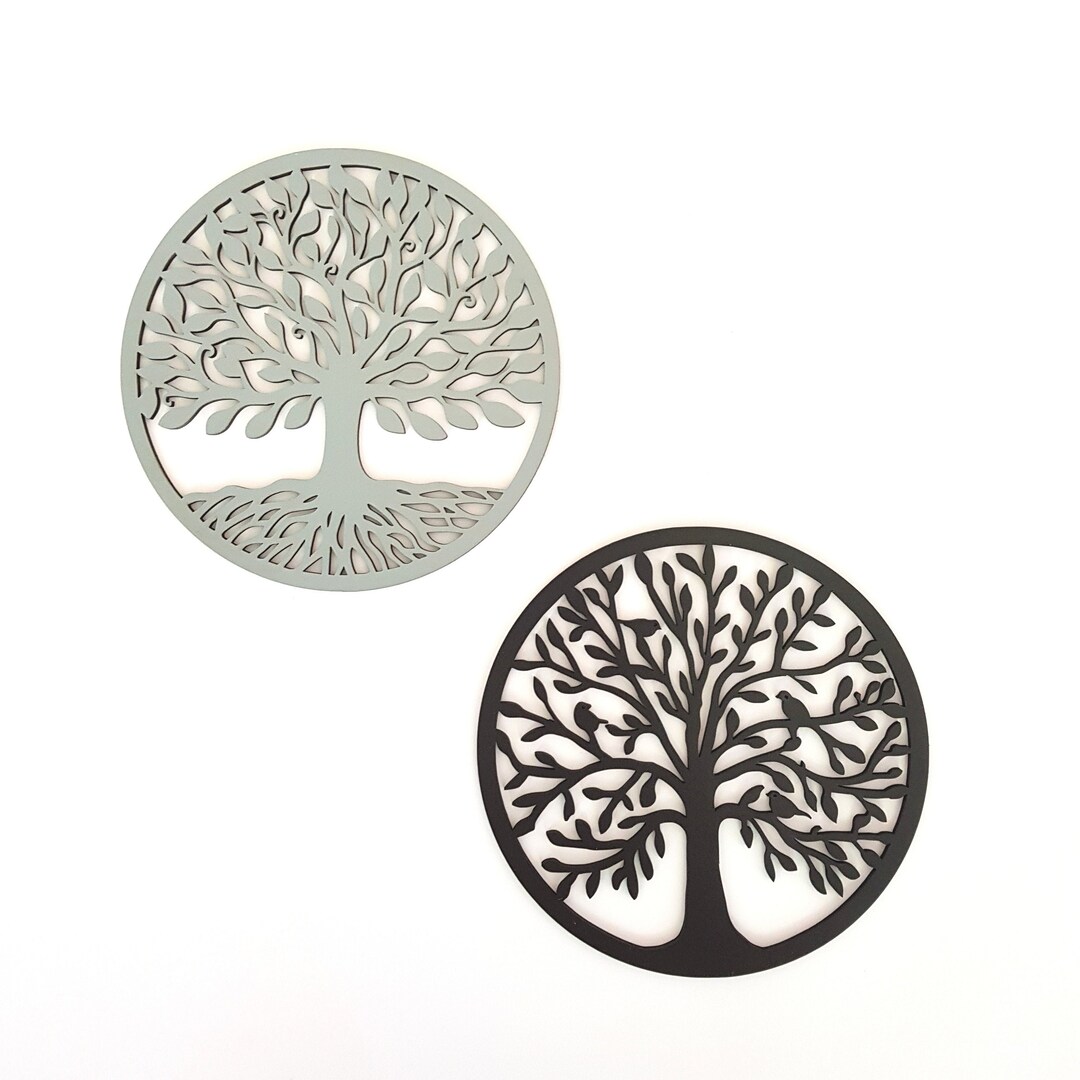 Wooden Tree Wall Art Plaque Any Colour Home Decor Accessory Sacred ...