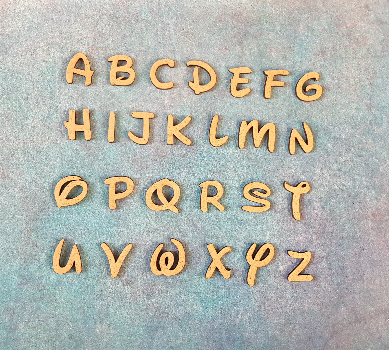 Wooden Letters MDF Alphabet Disney Font Blank Shapes Craft ...