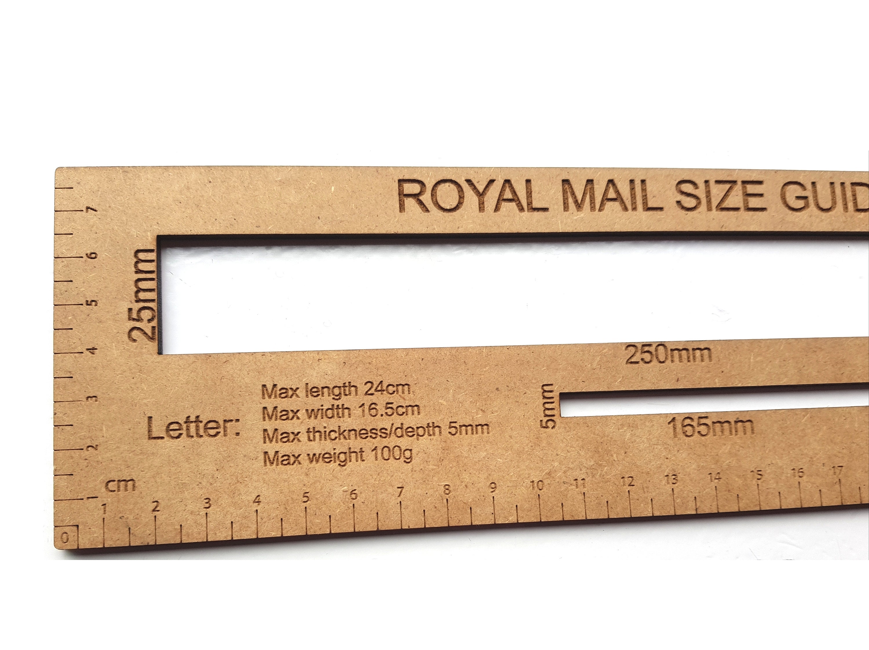 Royal Mail Letter Large Letter Size Guide Postage Ruler PPI - Etsy