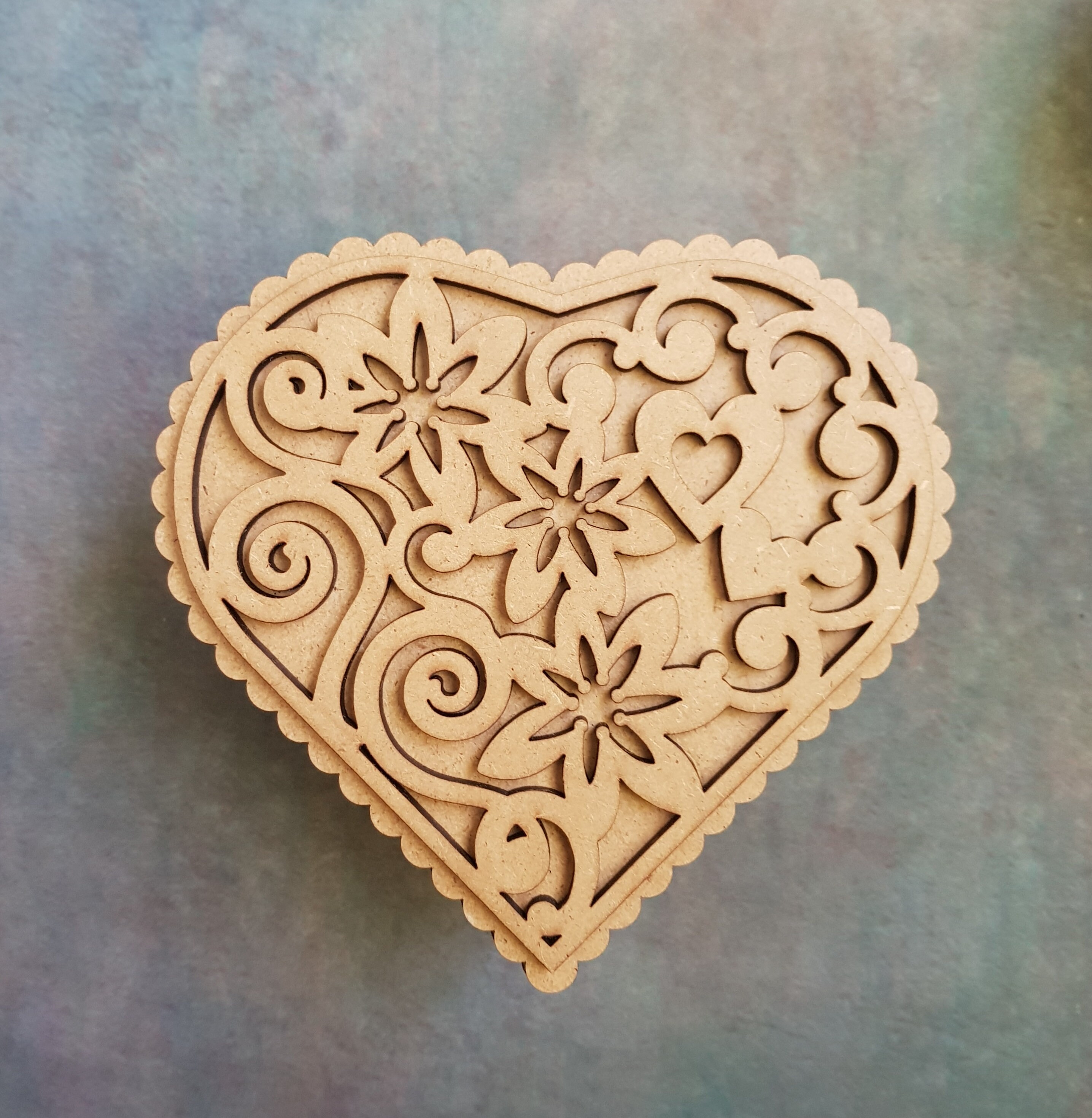 Personalised Engraved Wooden Box Love Heart Shape Gift Box - Etsy UK