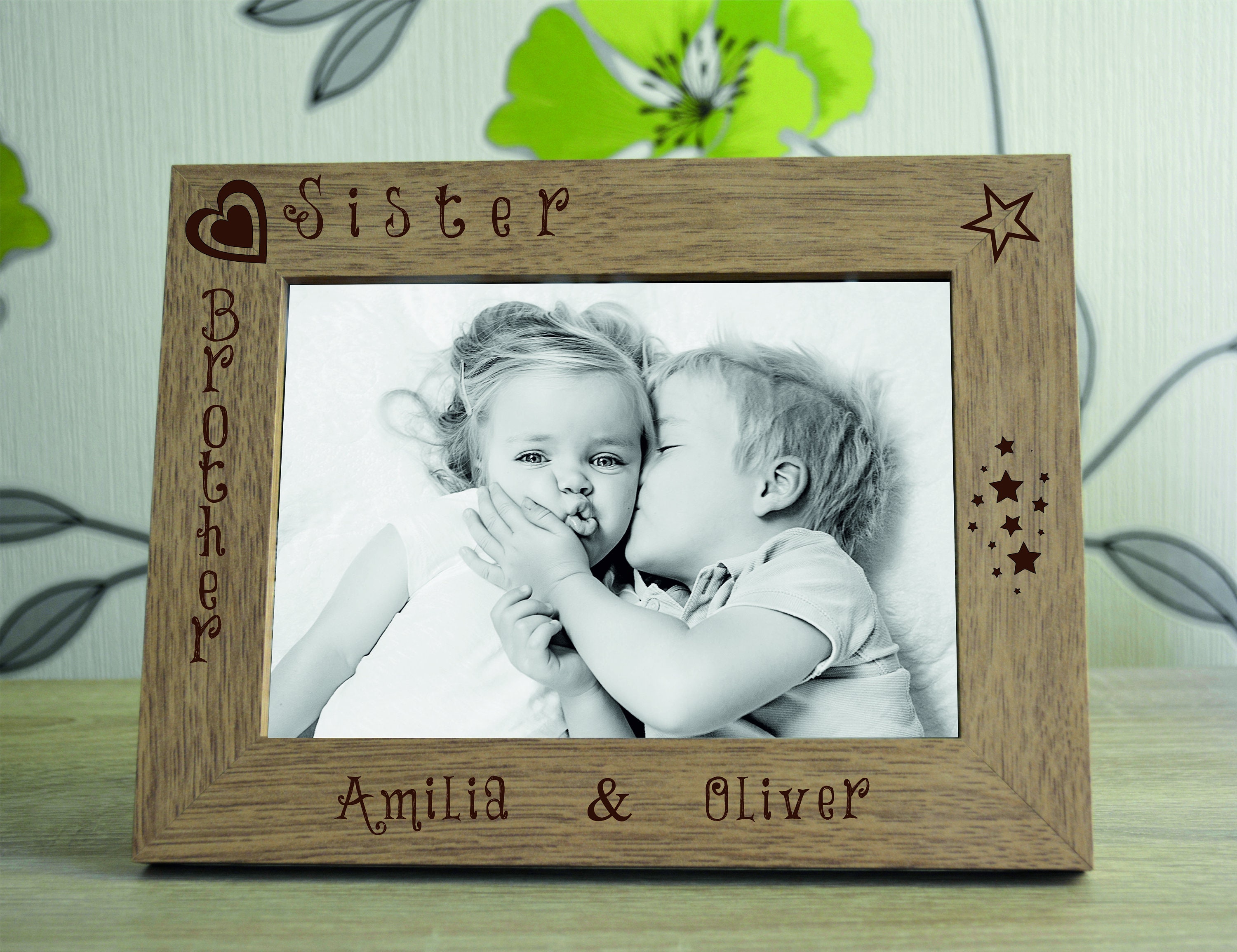 Sisters Brothers Siblings Photo Frame 6 X 4 Personalised - Etsy UK