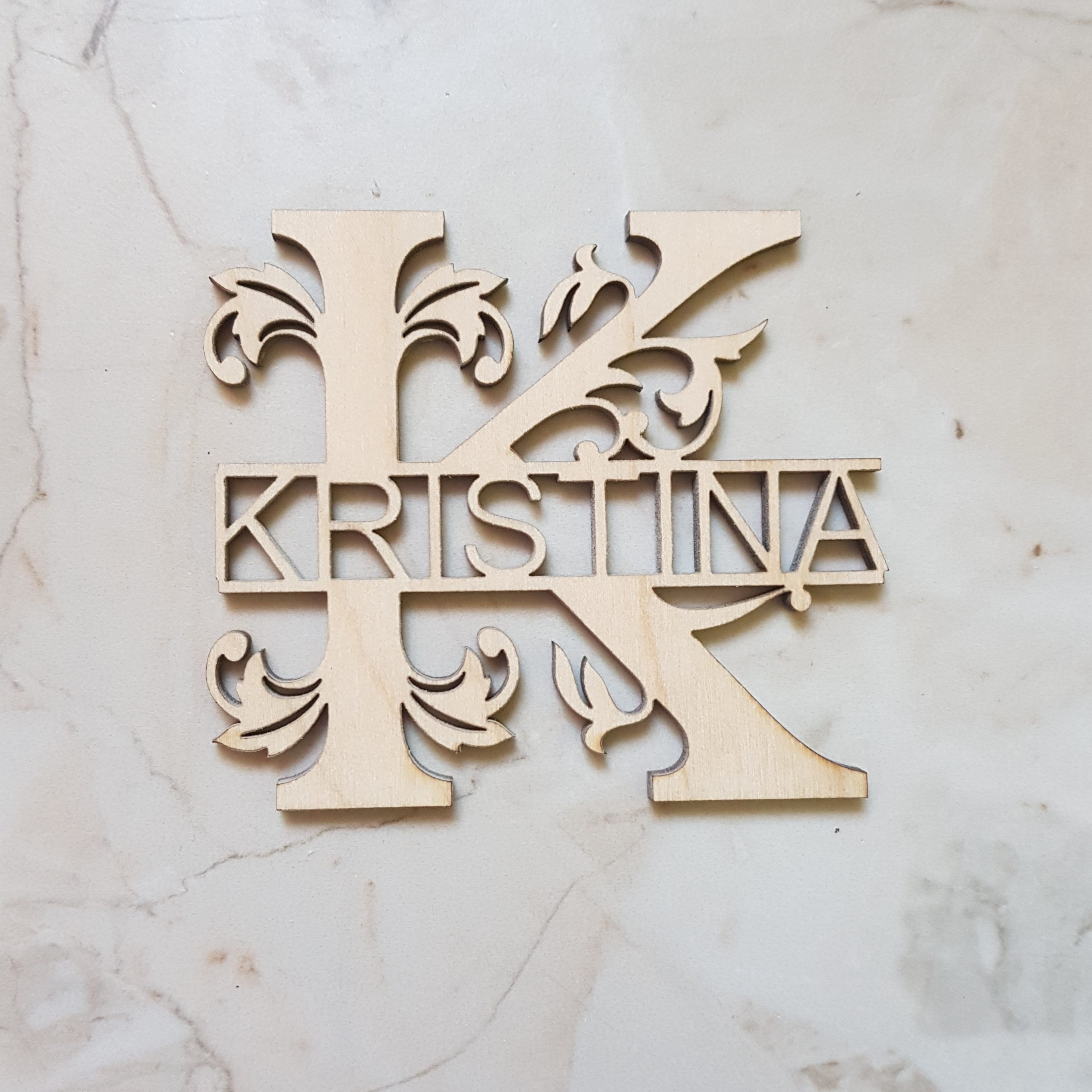 Personalised Wooden Monogram Letters Name Plaque Crafts Embellishment ...