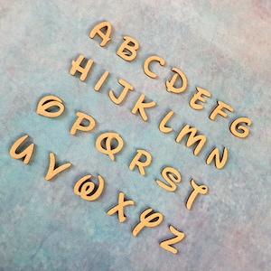 Wooden Letters MDF Alphabet Disney Font Blank Shapes Craft ...