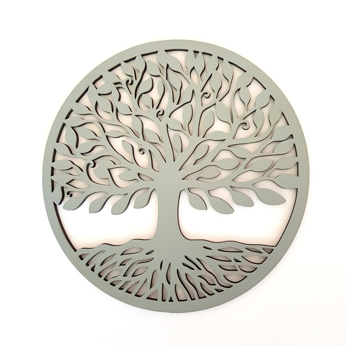 Wooden Tree Wall Art Plaque Any Colour Home Decor Accessory | Etsy