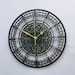 Forest Green Wall Clock Silent Non Ticking Roman Numerals 30, 40, 55 Cm ...