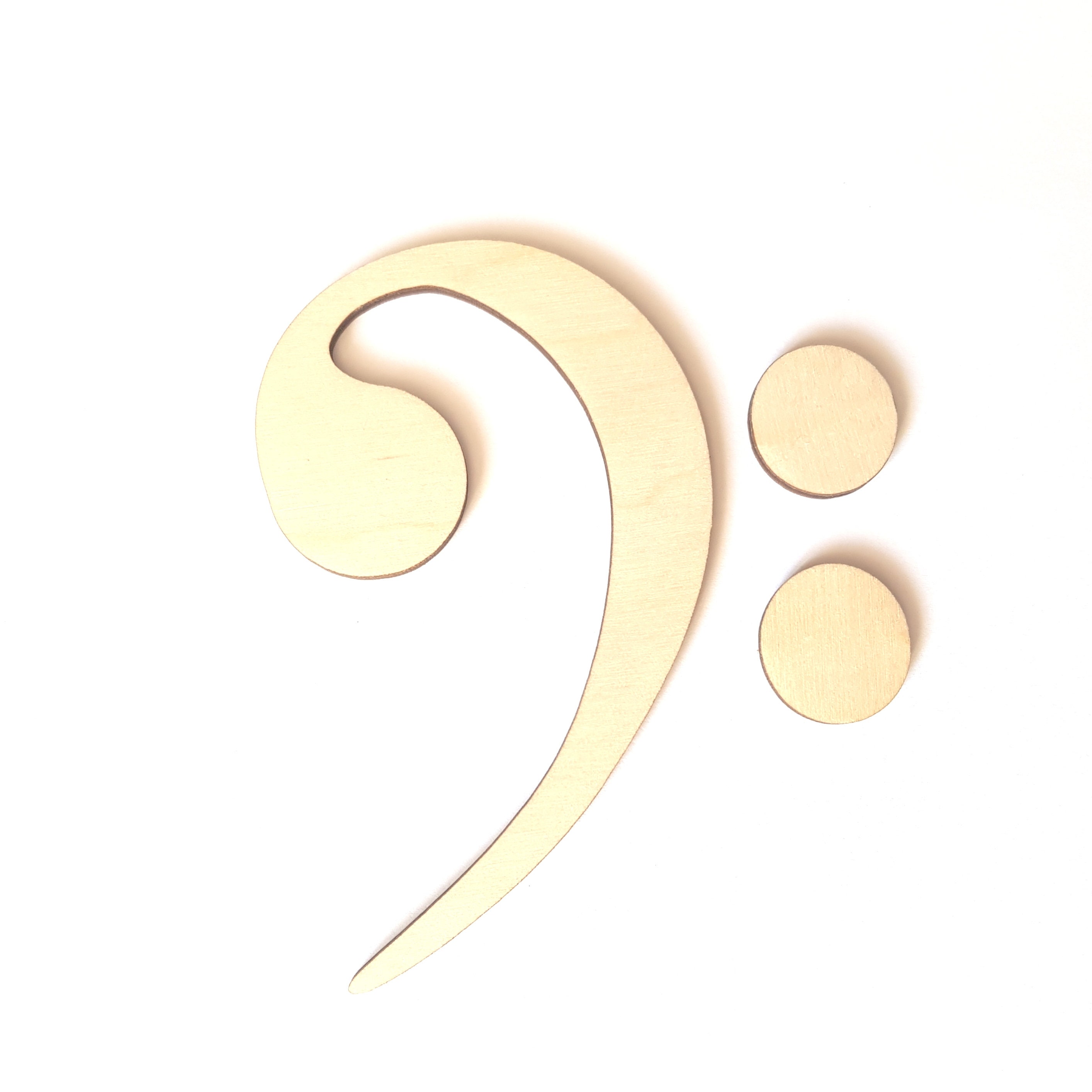 10 Cm Wooden Musical Notes Treble Clef Quaver Beam 3mm Birch - Etsy