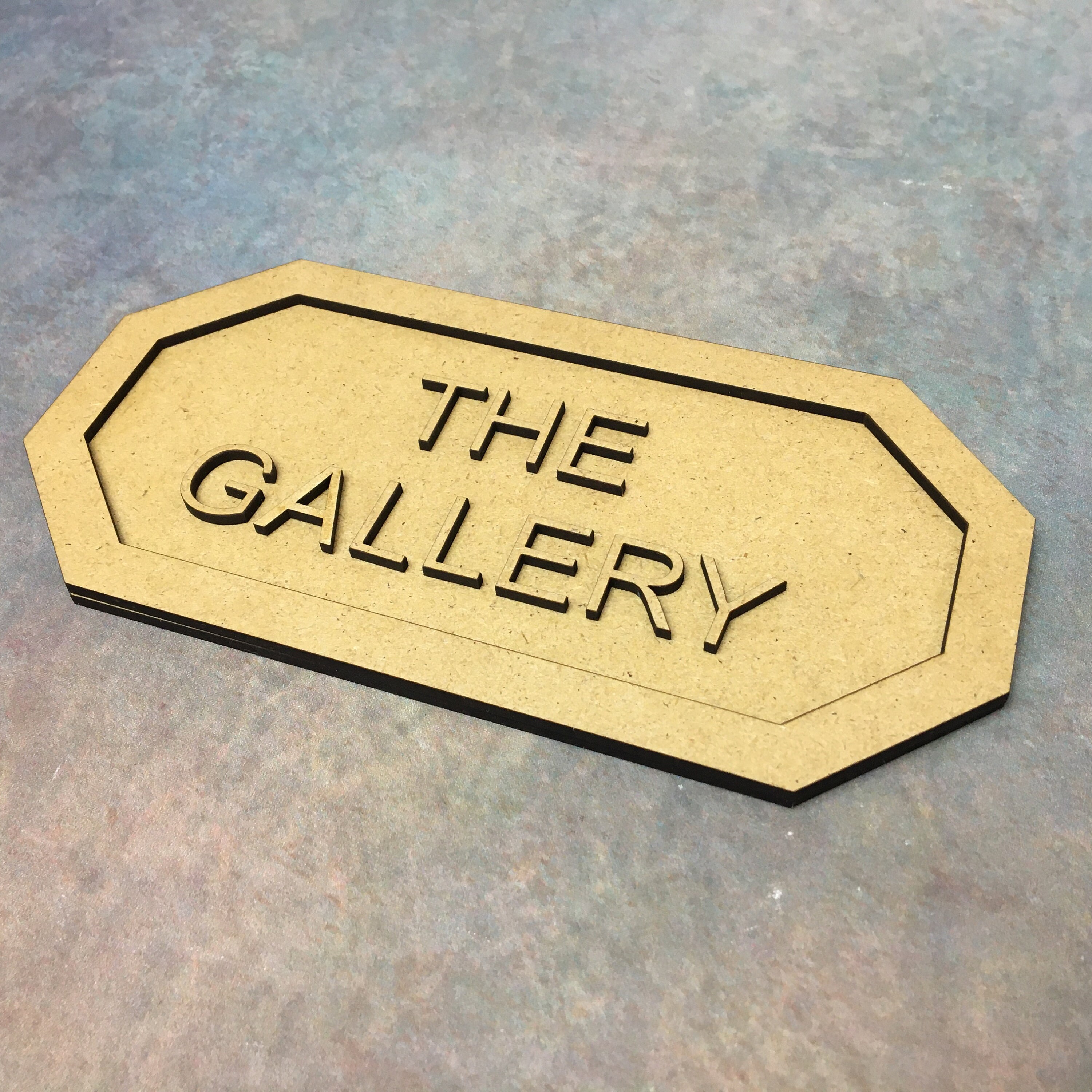 Personalised 3D Door Plaque Room Sign Unfinished DIY Wall Name Wooden ...