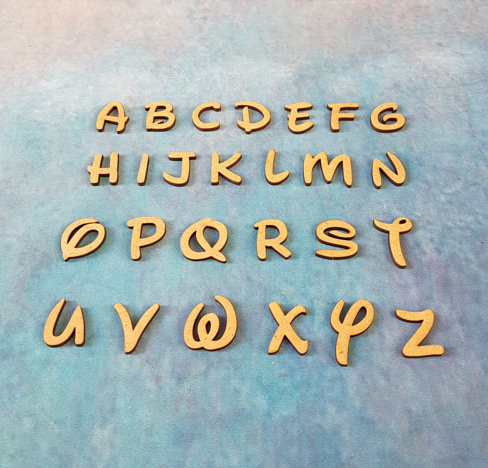 Wooden Letters MDF Alphabet Disney Font Blank Shapes Craft | Etsy UK