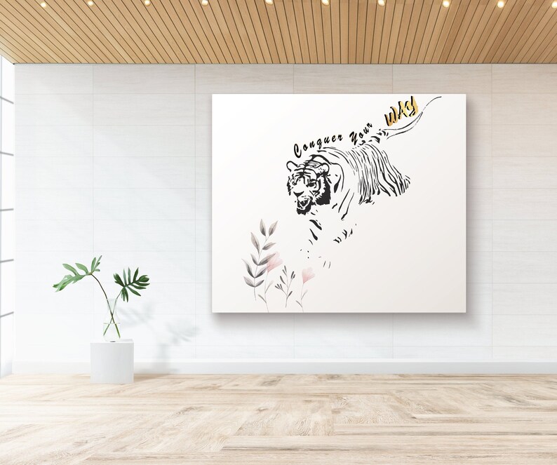 Conquer Your Way Art Printable Wild Animal Art Animal - Etsy