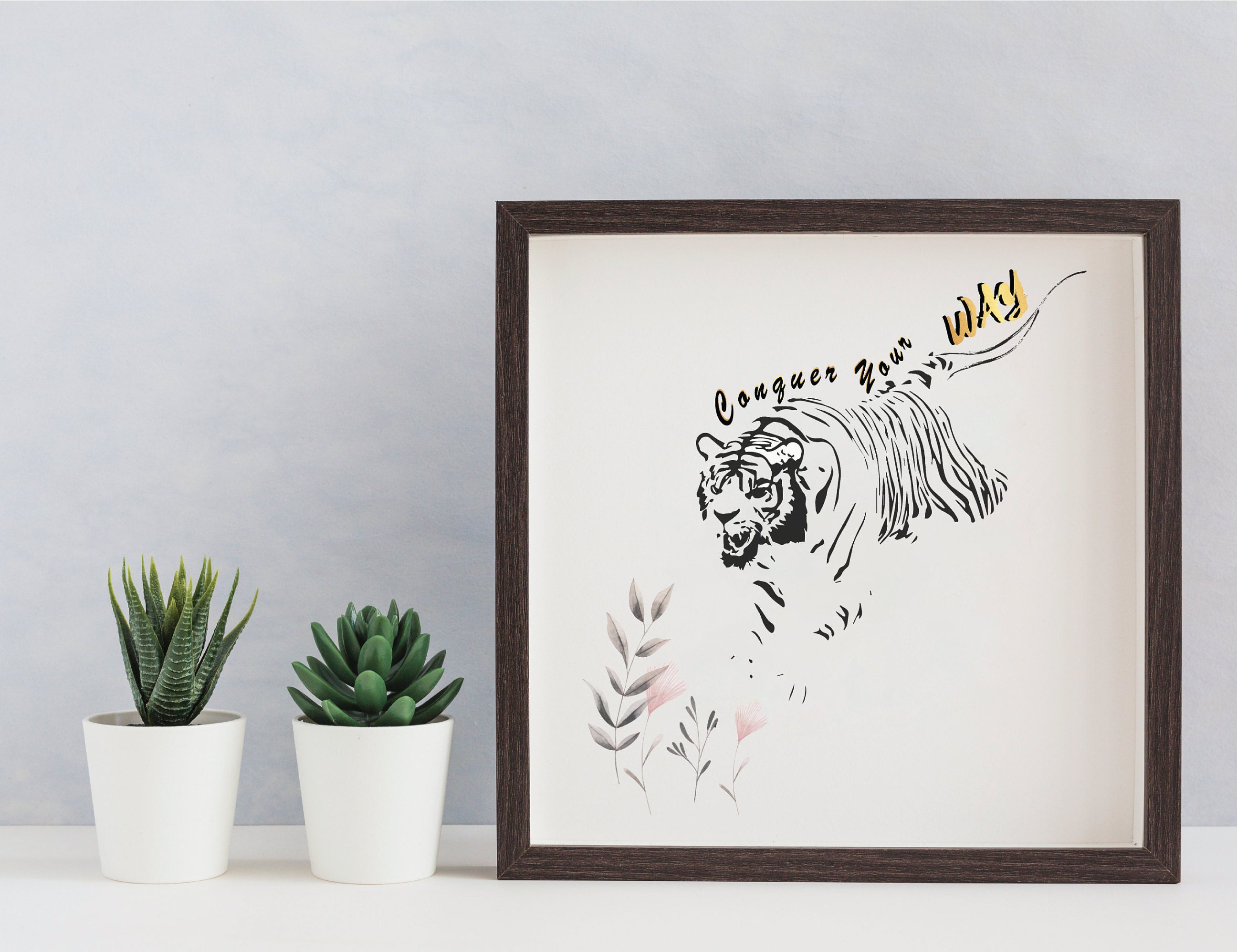 Conquer Your Way Art Printable Wild Animal Art Animal - Etsy