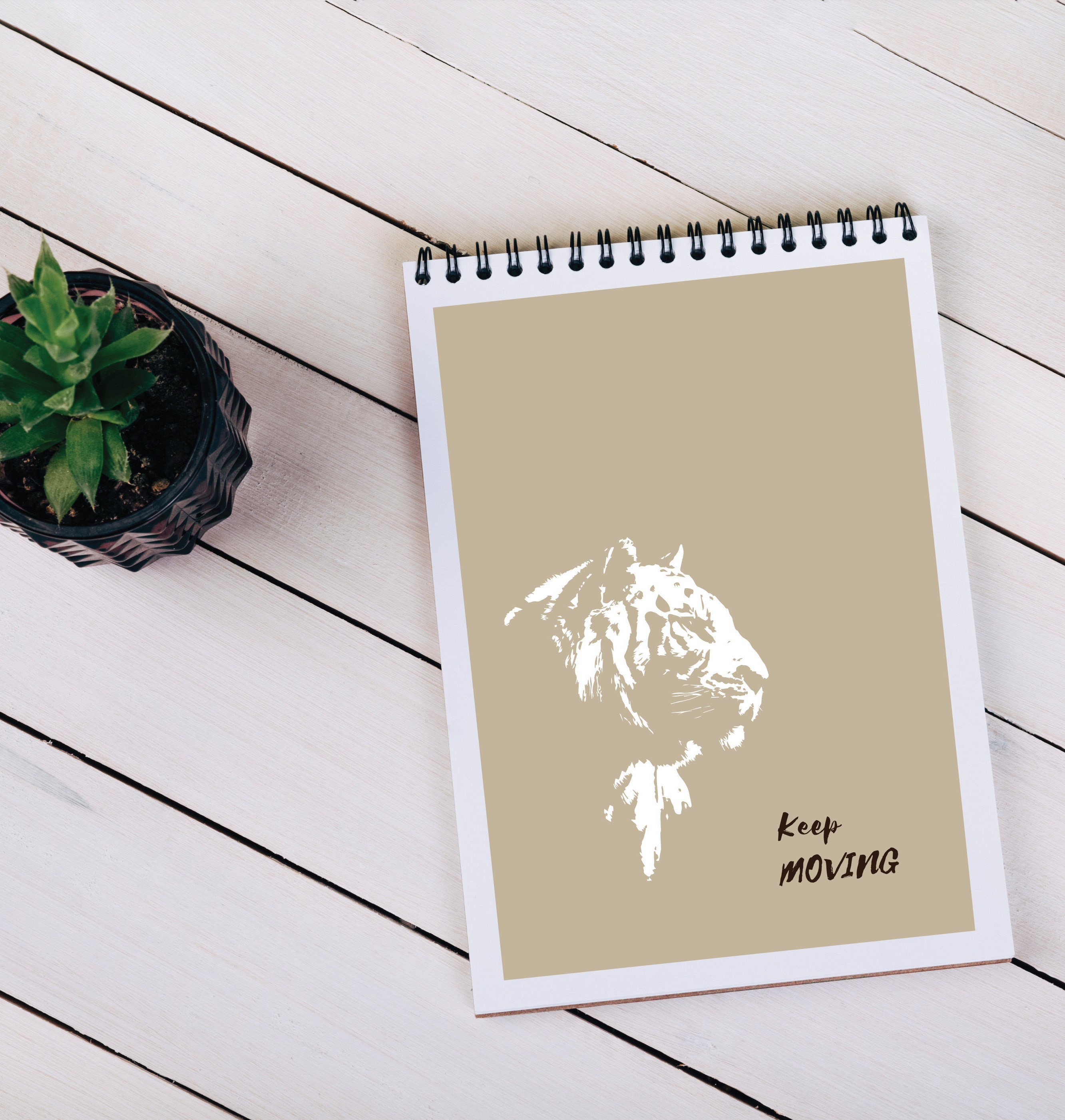 Keep Moving Art Printable Wild Animal Art Animal Decor Inspirational ...