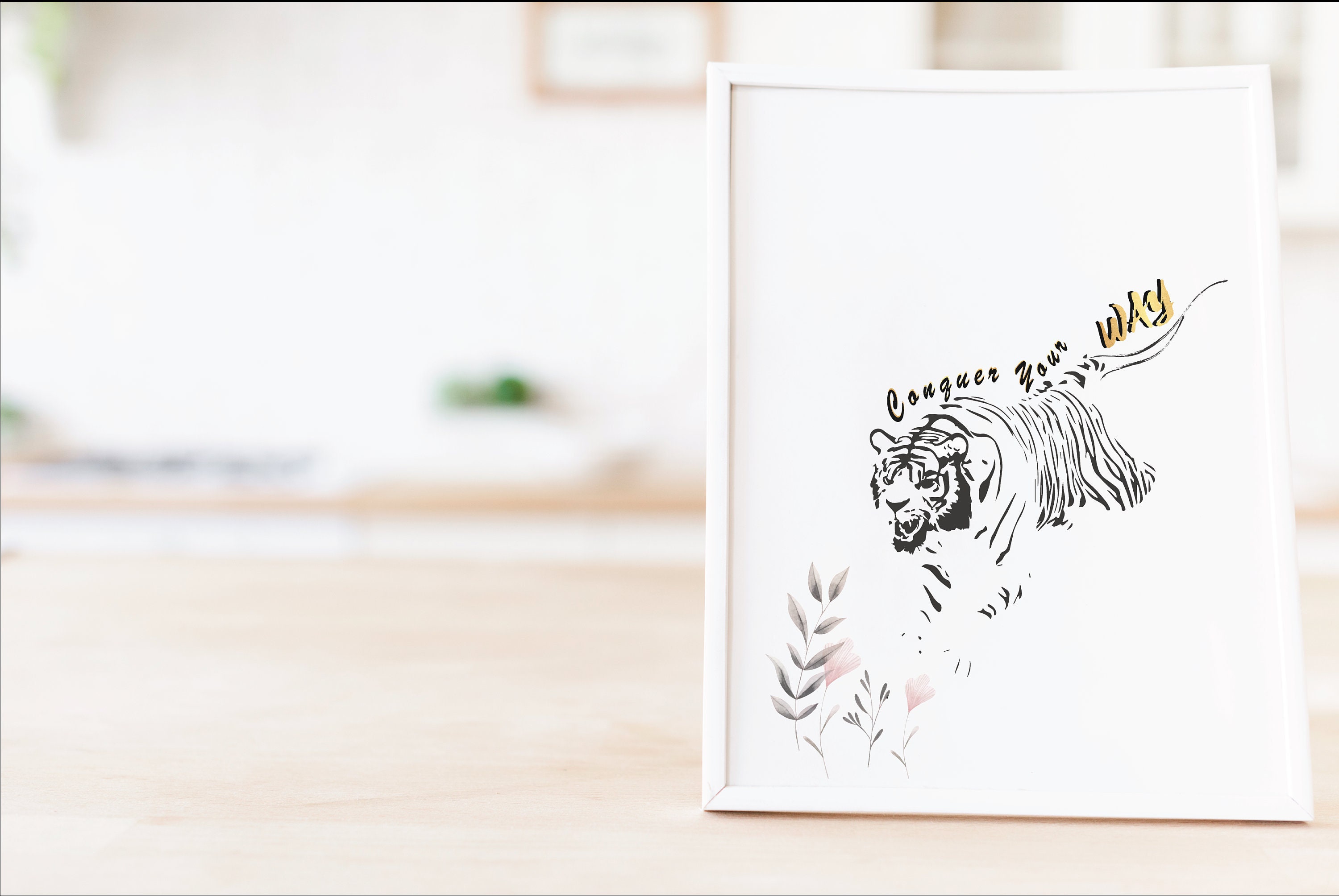 Conquer Your Way Art Printable Wild Animal Art Animal - Etsy