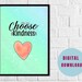 Welcome Change Inspirational Digital Download Printable Floral Positive ...