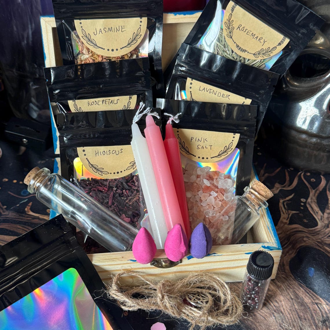 DIY Love Spell Jar Kit: Beginner Witchcraft With Crystals & Herbs - Etsy