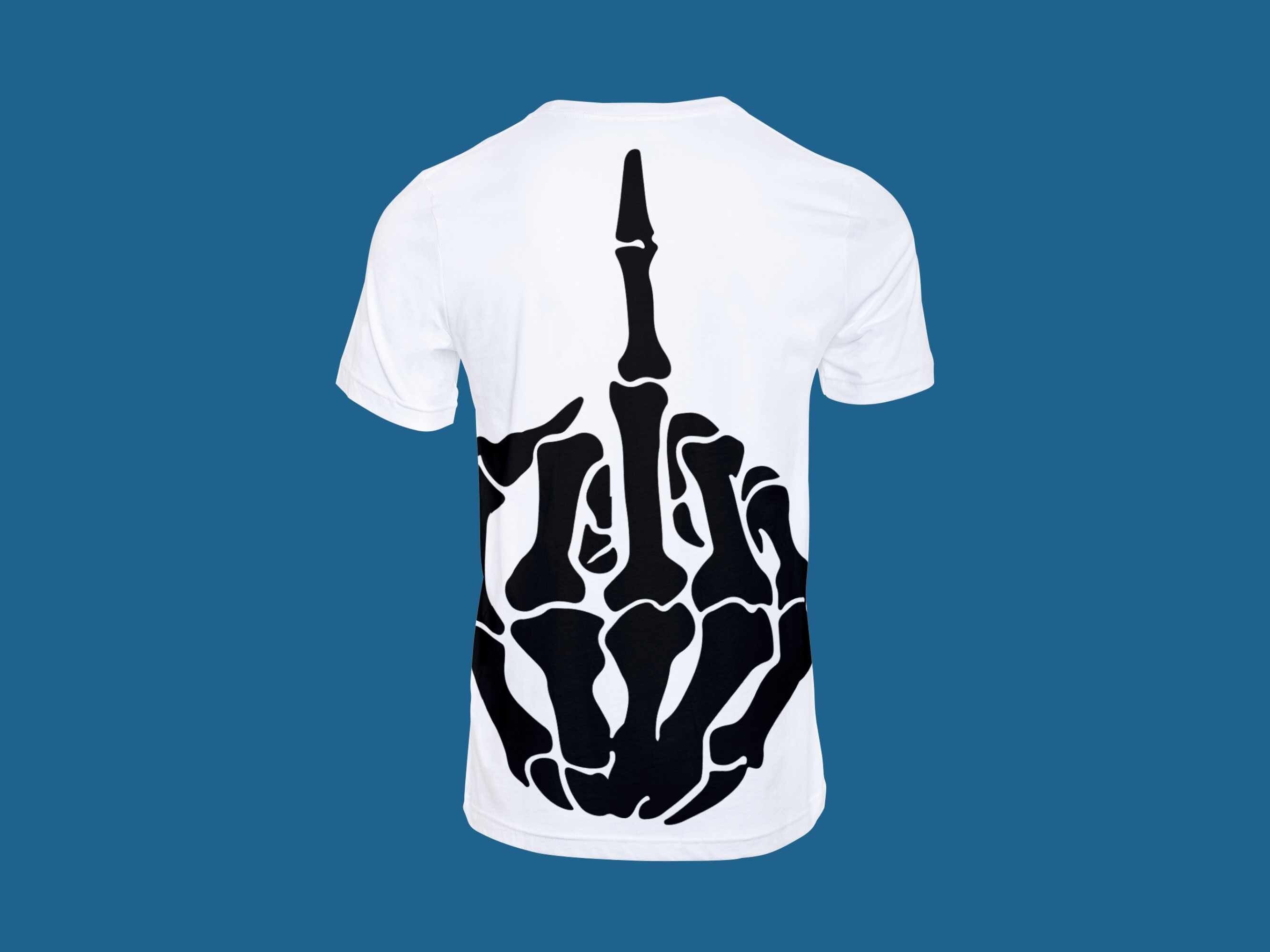 Skeleton Middle Finger Instant Download SVG, PNG, EPS, Dxf, Jpg Digital ...