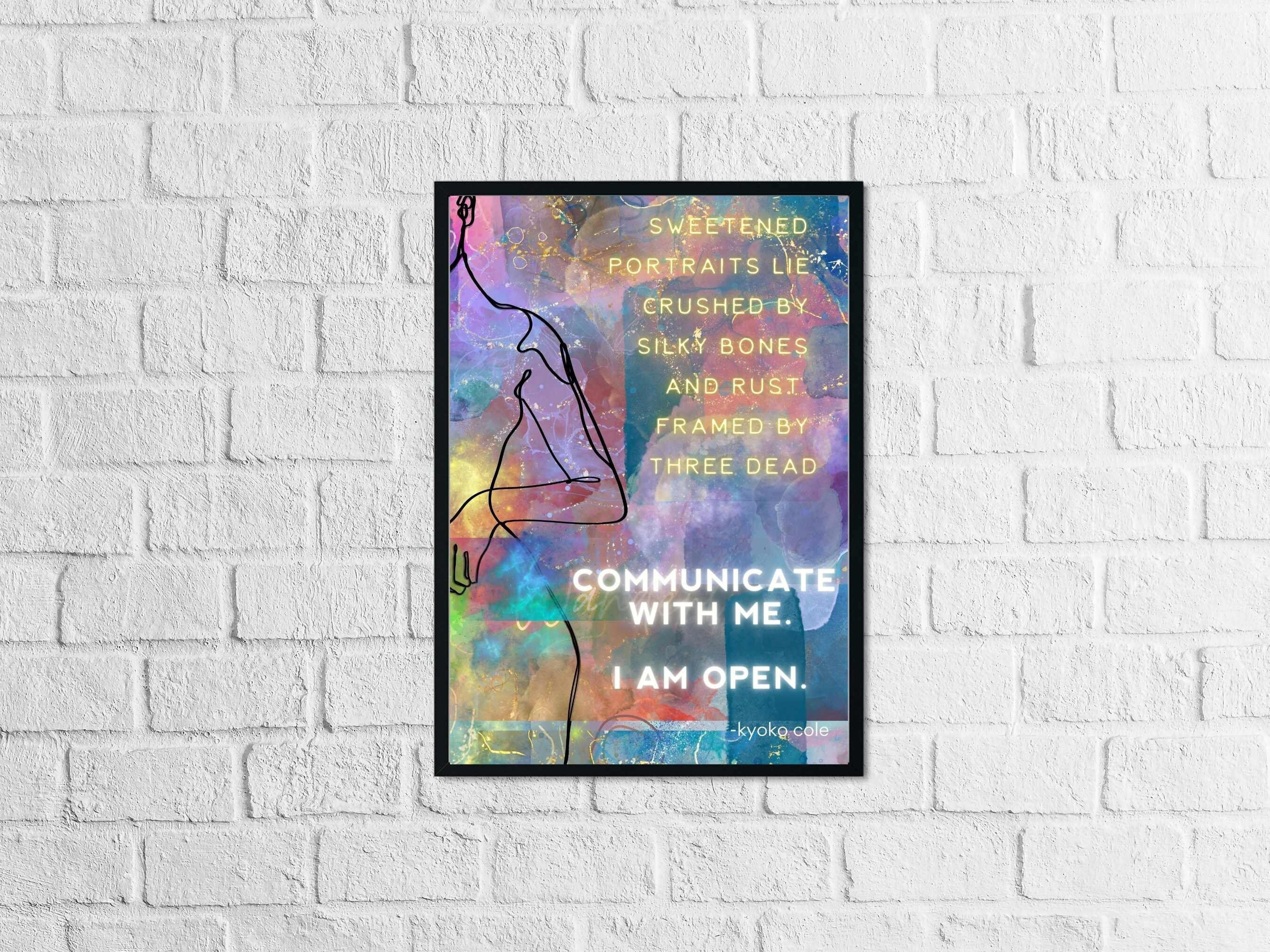 I Am Open Poem Art Print by Kyoko Cole (digital Download) - Etsy