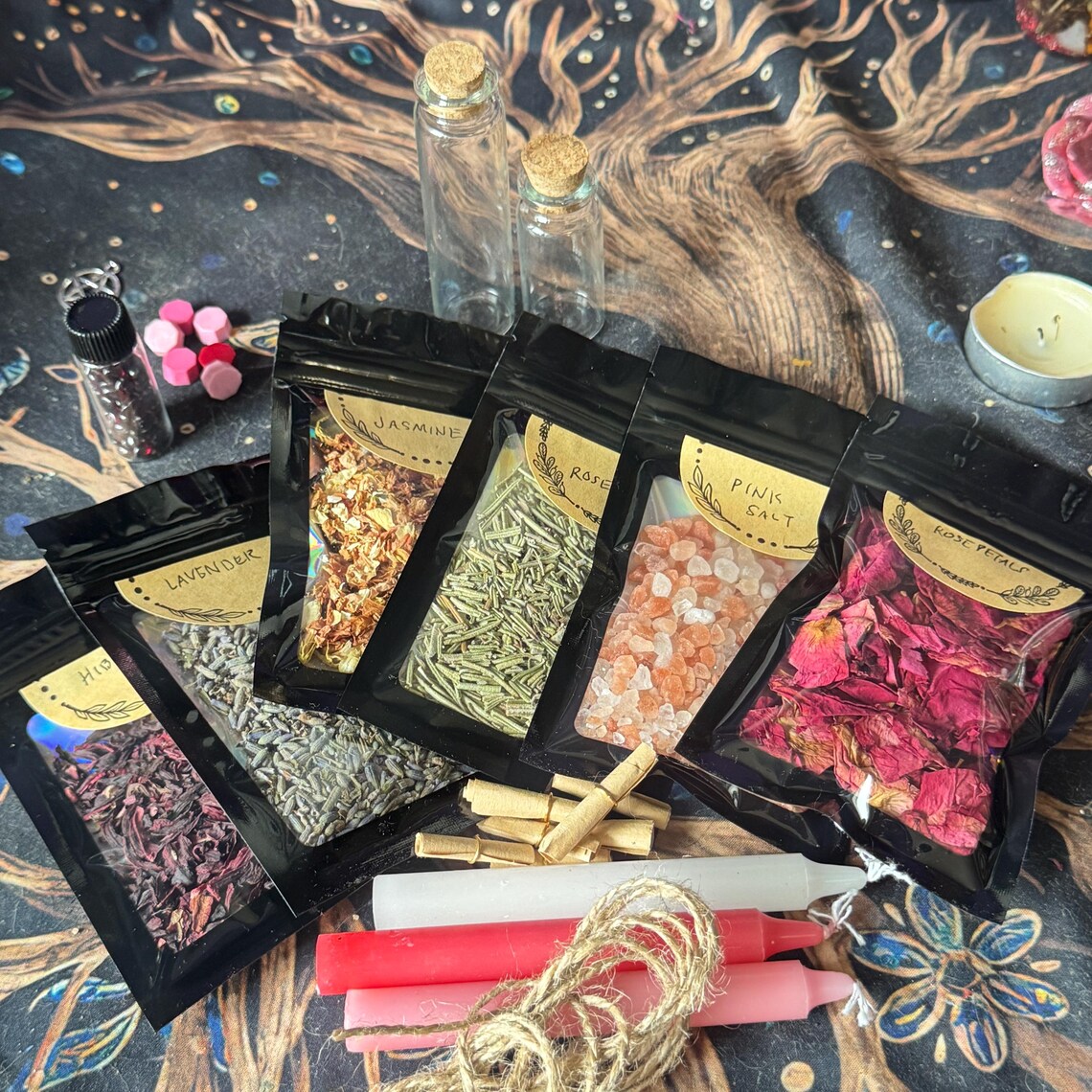 DIY Love Spell Jar Kit: Beginner Witchcraft With Crystals & Herbs - Etsy
