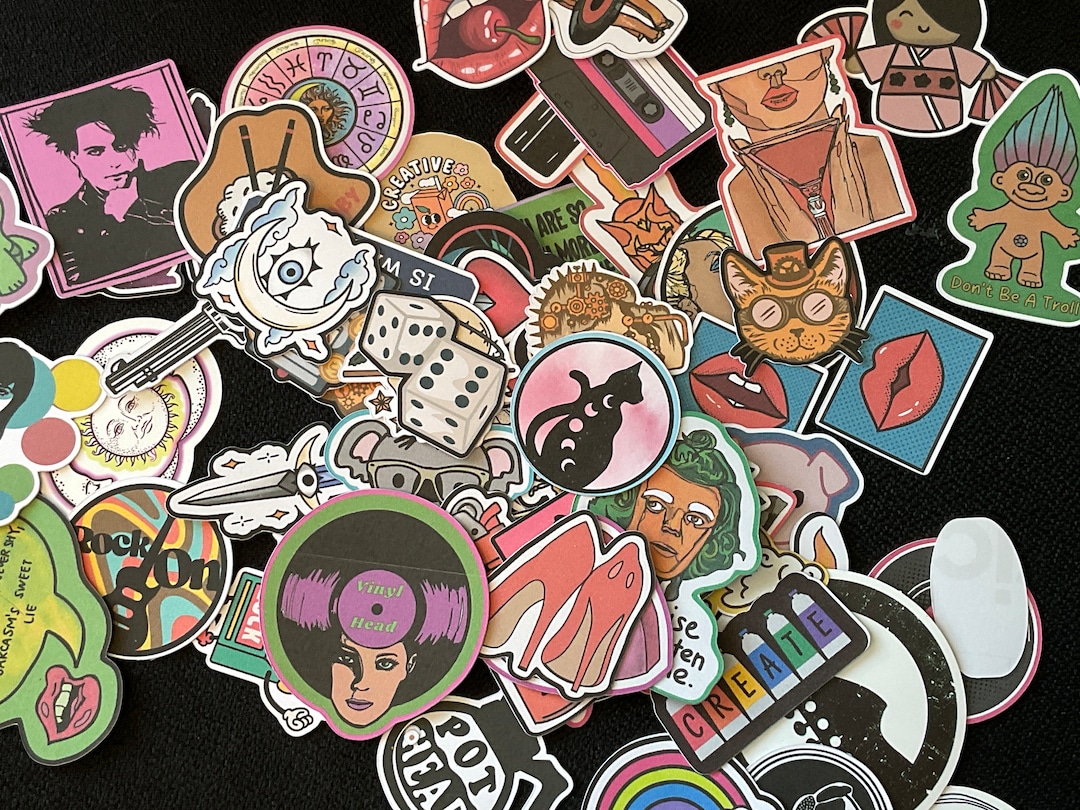 Eclectic Sticker Pack: Boho, Witchy, Retro, Pop Culture - Etsy
