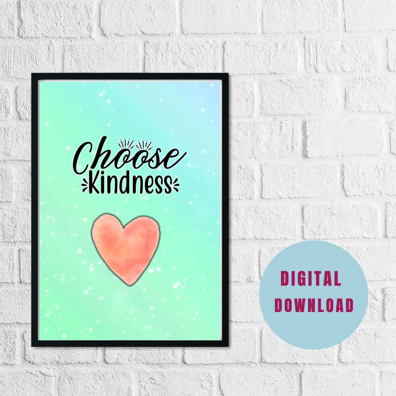 Welcome Change Inspirational Digital Download Printable Floral Positive ...